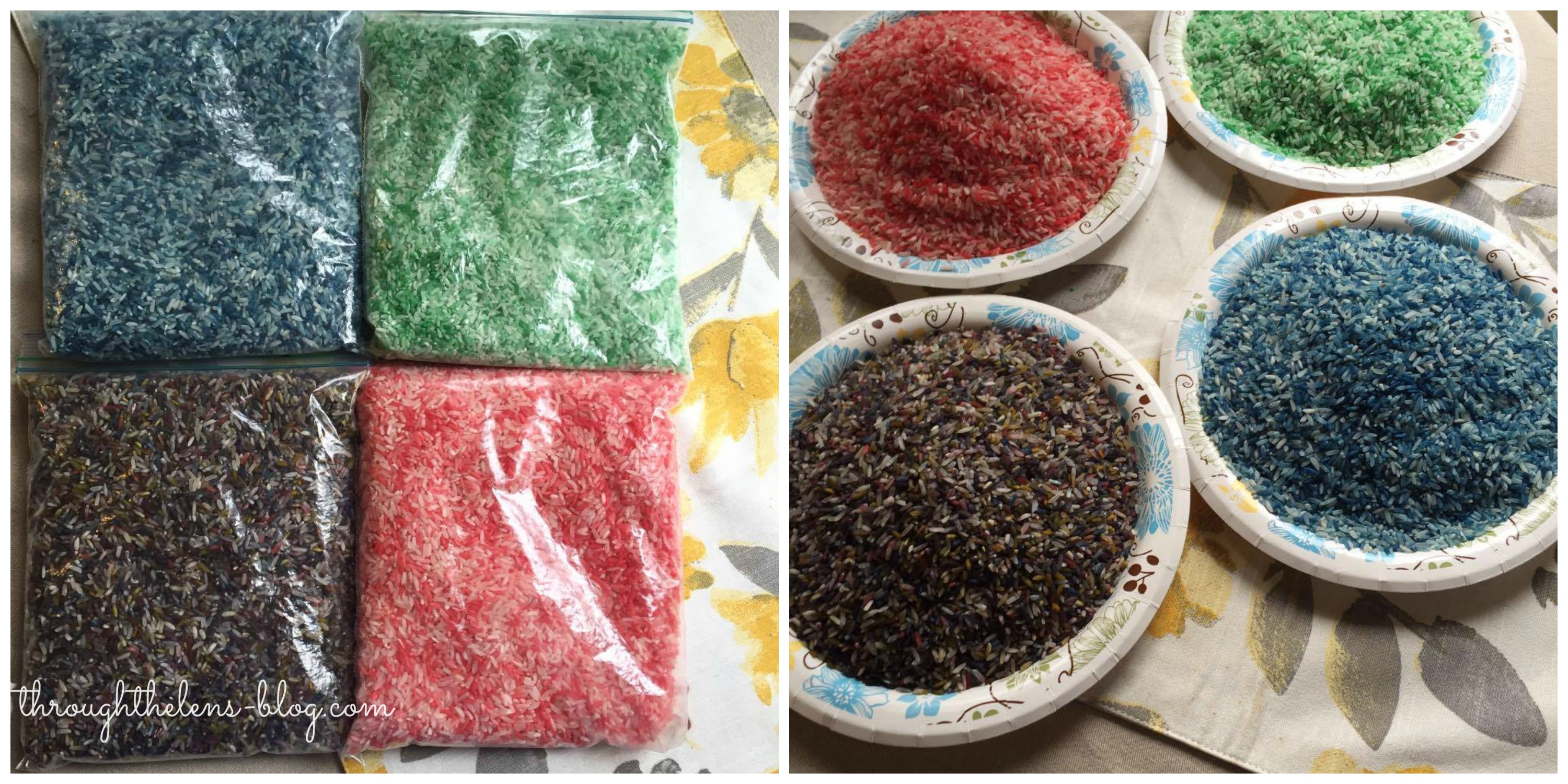 DIY Rainbow Rice