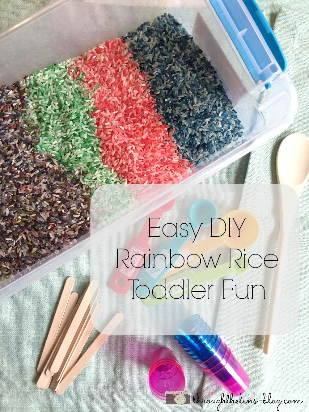 DIY Rainbow Rice